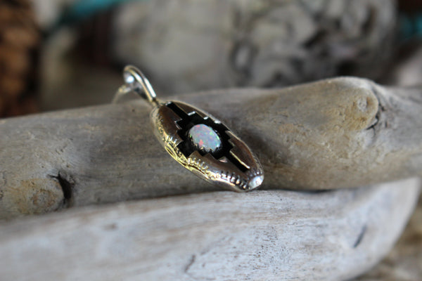 Native White Opal Pendant – Kotah Bear